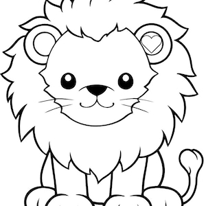 Zoo Animal Coloring Pages for Kids – Cute Safari Animals Printable ...