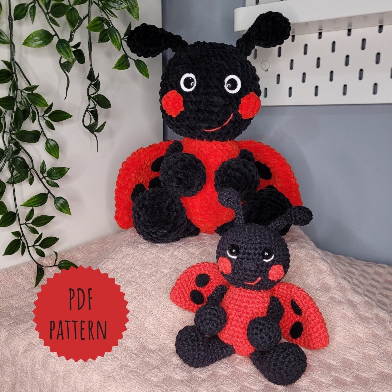 Ladybug Crochet Pattern Amigurumi Pattern, Ladybug, Crochet, Pdf ...
