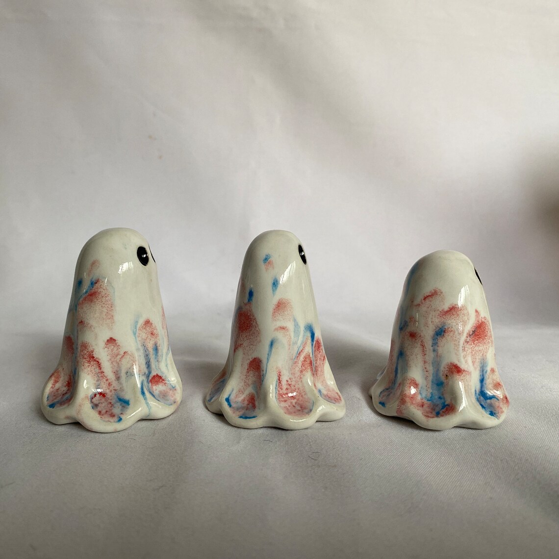 Handmade Ceramic Porcelain Miniature Ghost Figurine. - Etsy