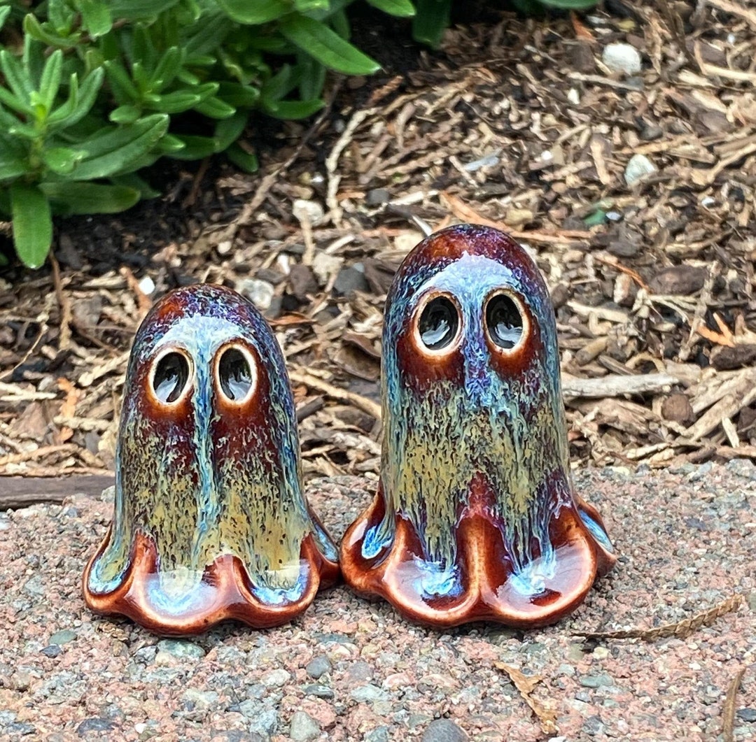 Handmade Ceramic Porcelain Miniature Ghost Figurine. - Etsy