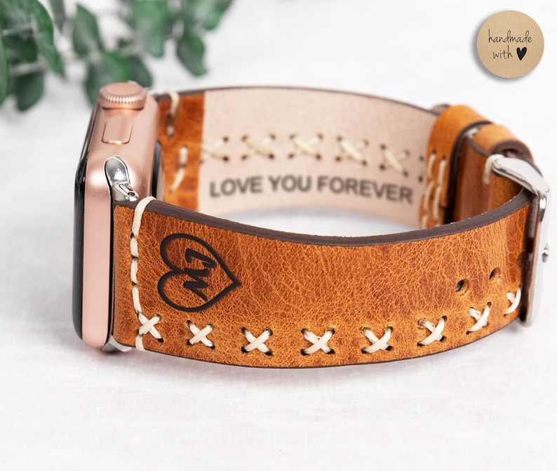 Top Grain Leather Apple Watch Bands Women Men Unisex Iwatch - Etsy