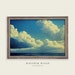 Clouds Oil Painting Blue Nautical Home Decor Vintage Style Digital Art ...