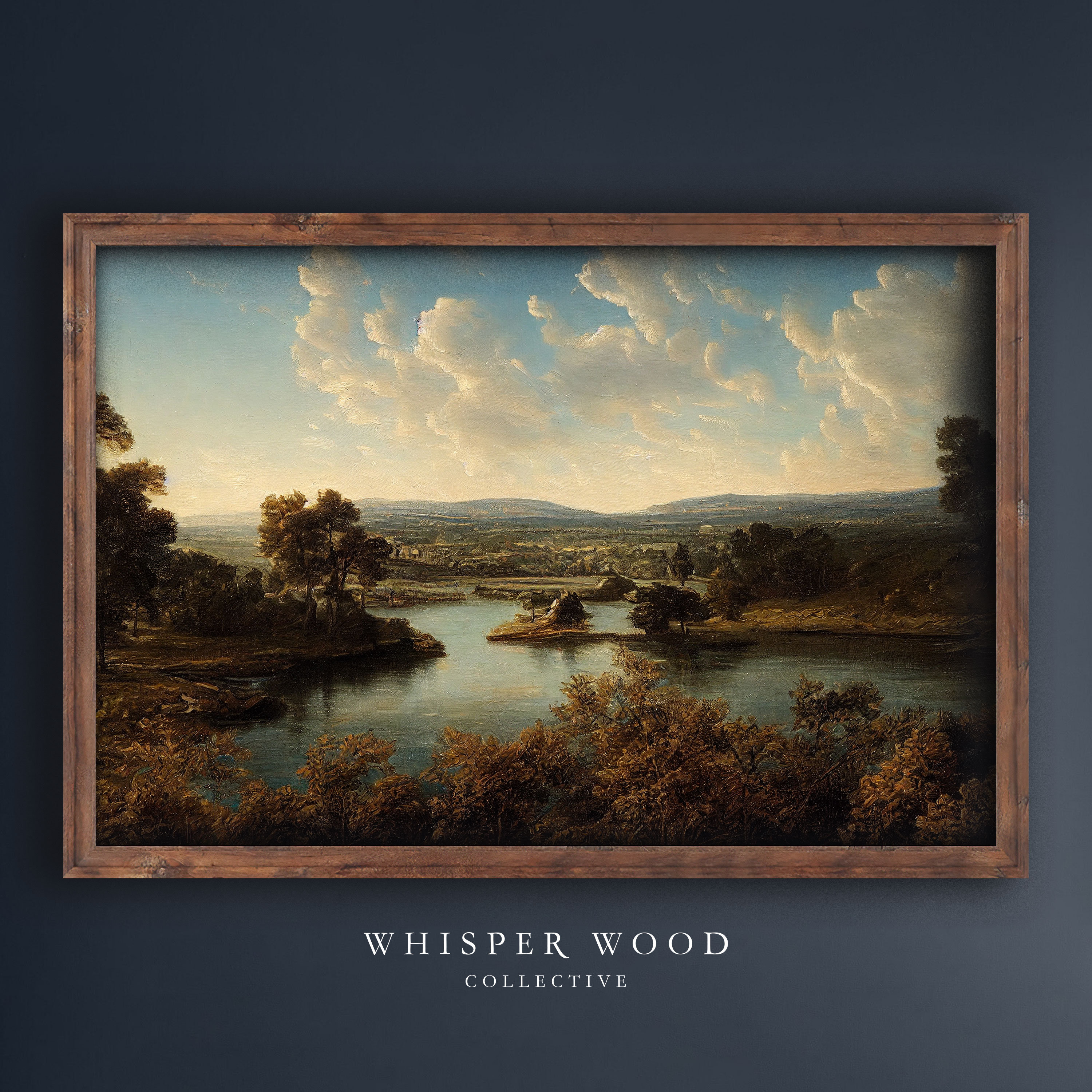 Massachusetts Landscape Oil Painting | Landscape | Warm Rustic Country ...
