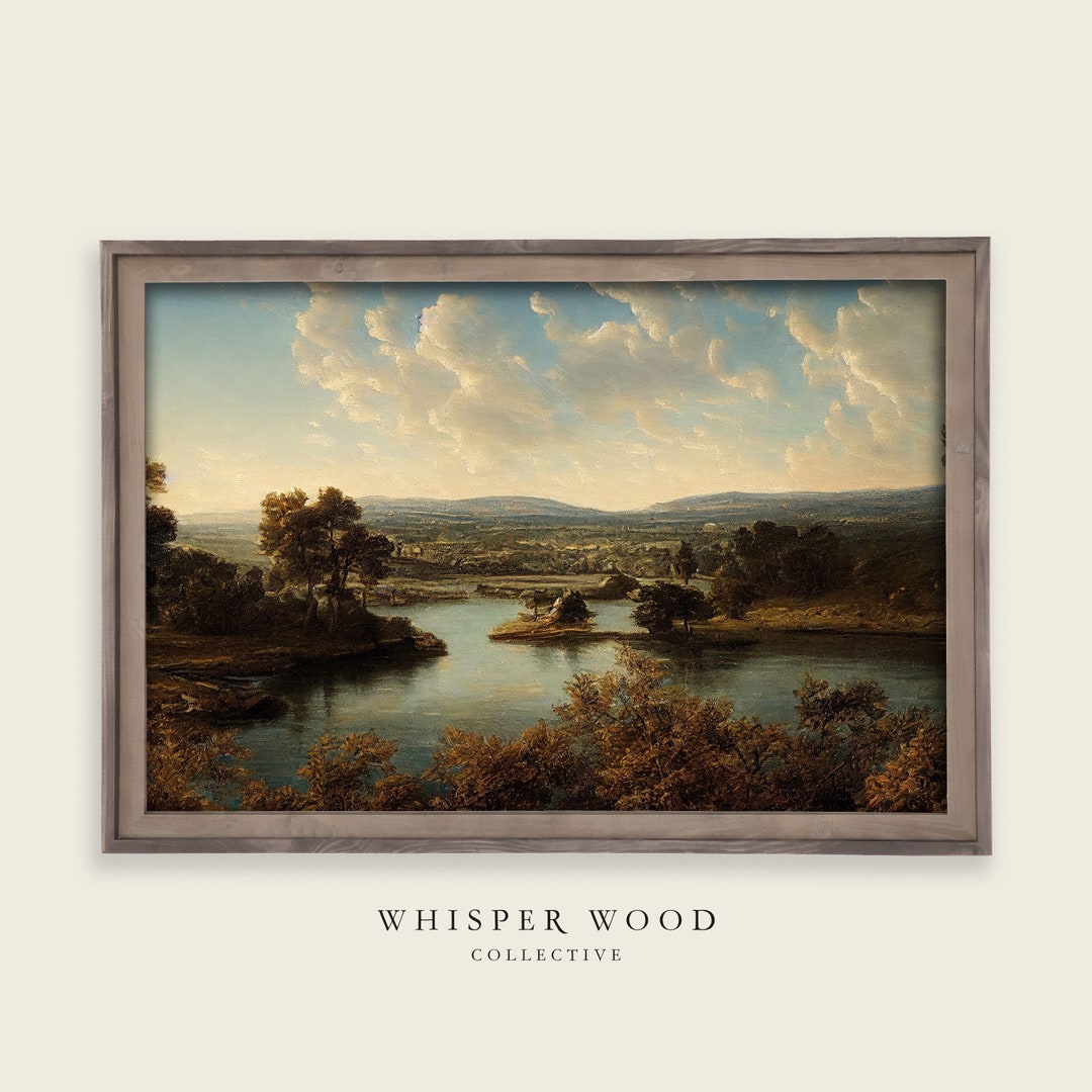 Massachusetts Landscape Oil Painting | Landscape | Warm Rustic Country ...