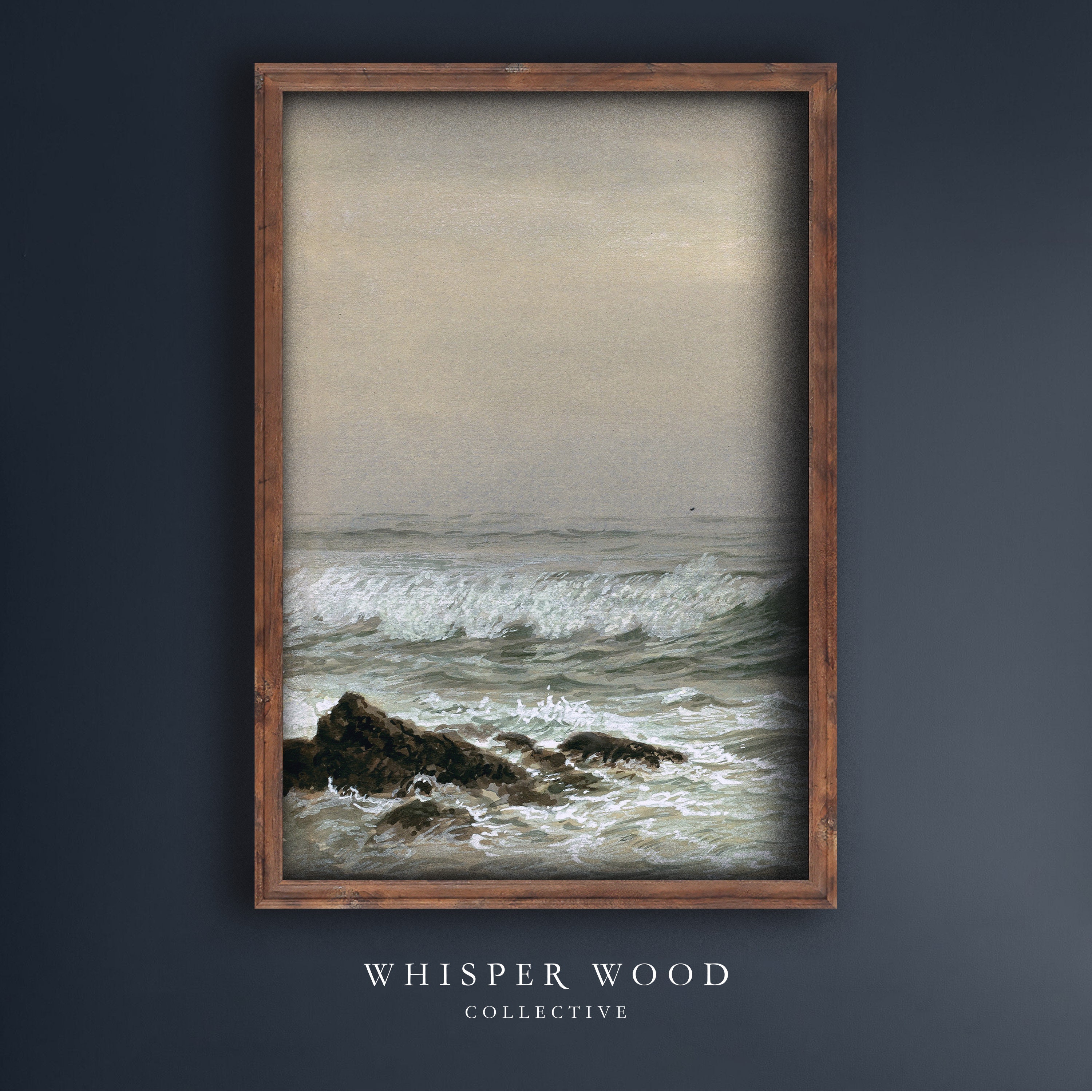 Ocean Waves Triptych 3 Piece Printable Wall Art Green Sea - Etsy