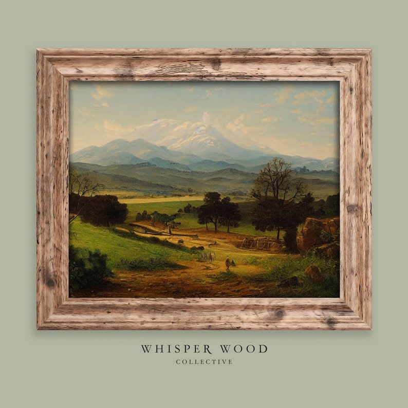 Georgia Landscape Oil Painting | Landscape | Warm Rustic Country Decor ...