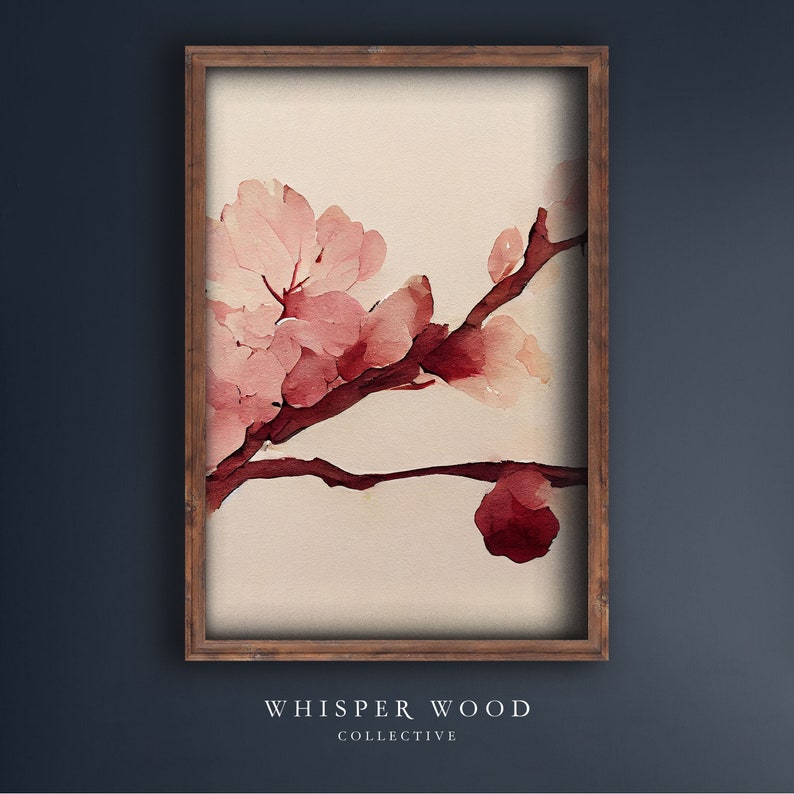 Cherry Blossom Vintage Gallery Wall Set of Three Triptych - Etsy