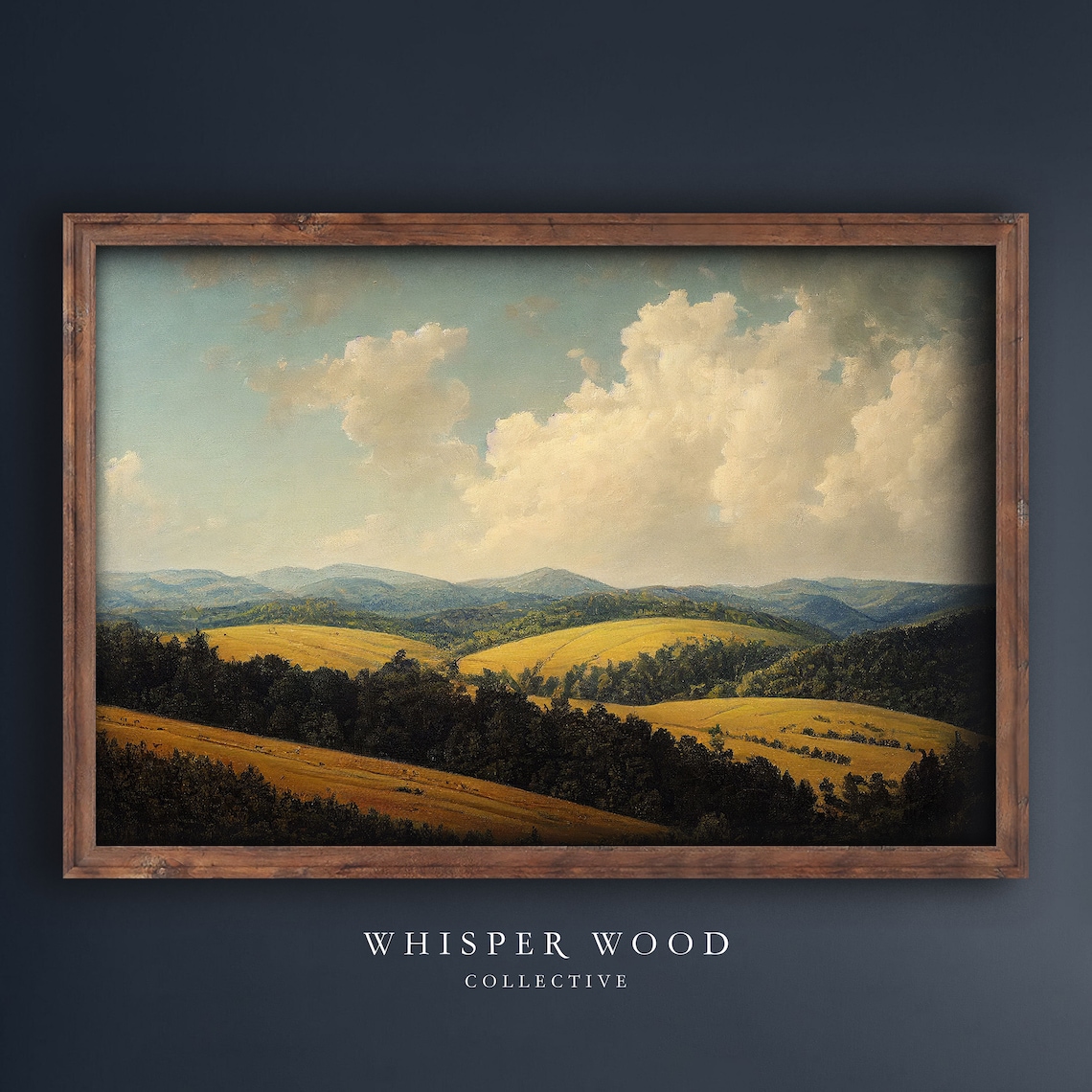 West Virginia Landscape Oil Painting Landscape Warm Rustic Country ...