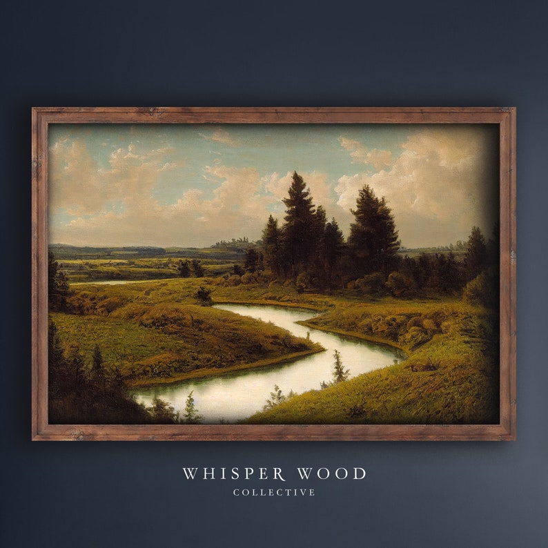 Minnesota Landscape Oil Painting | Landscape | Warm Rustic Country ...