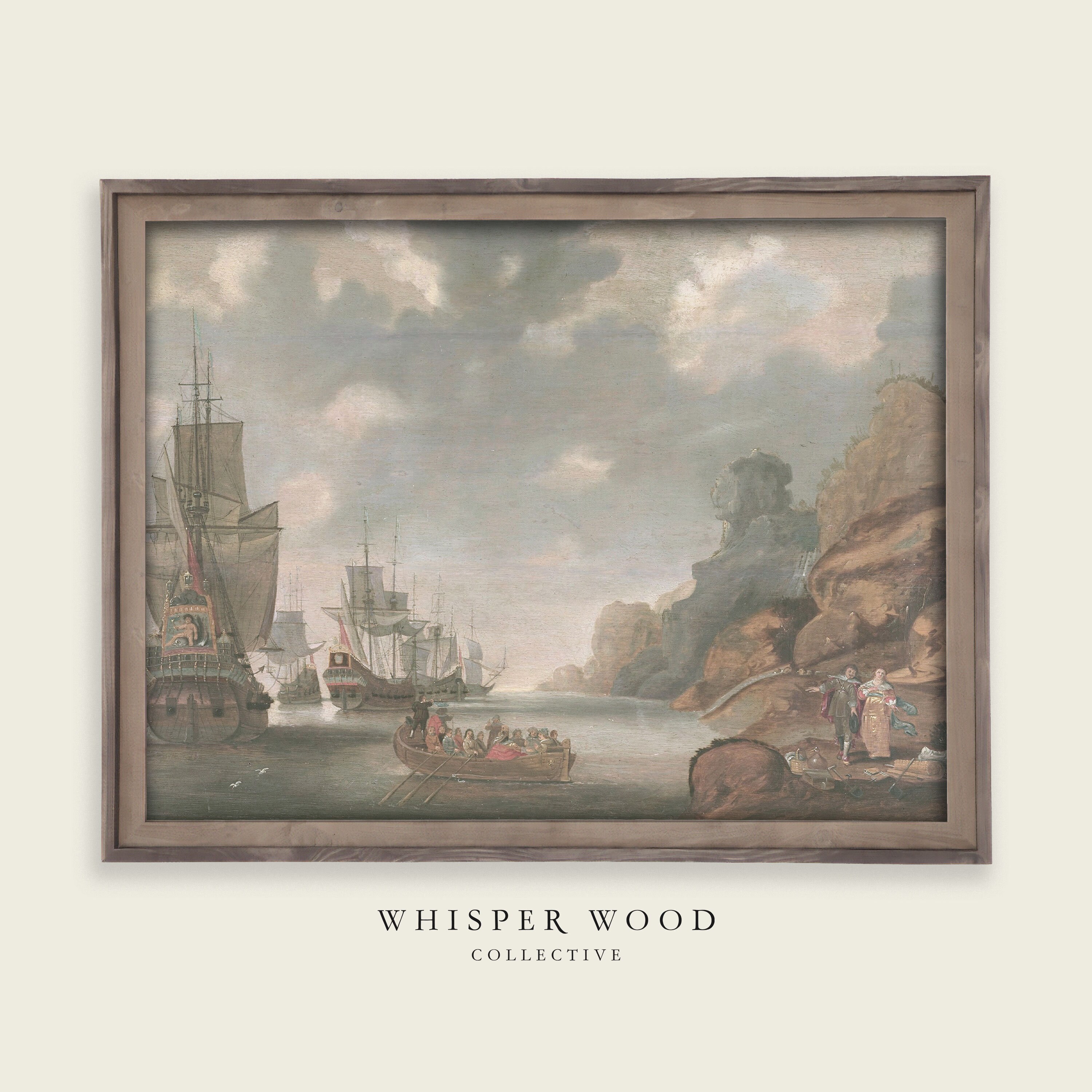 Ships Vintage Watercolor | 1600s | Vintage Prints | Instant Download ...