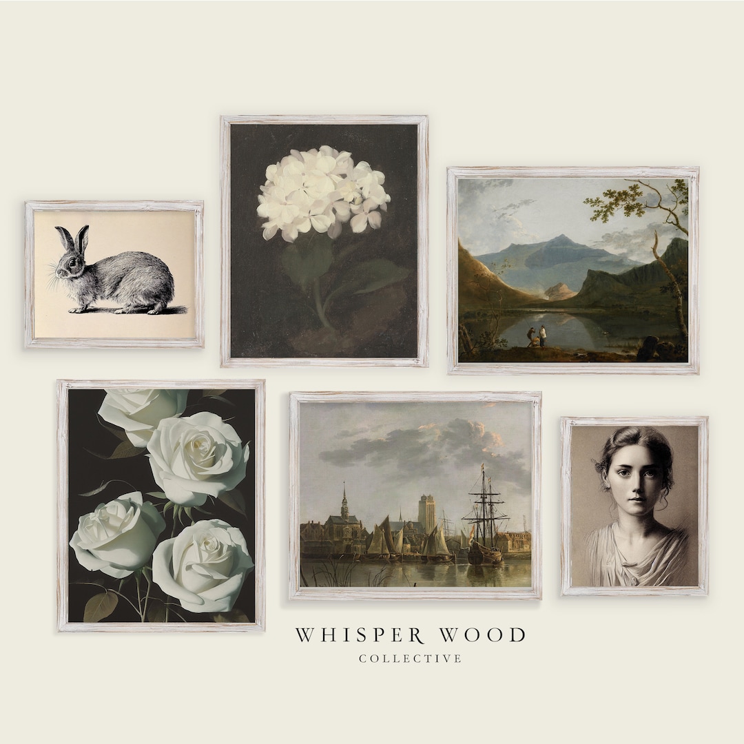 Elegant Gallery Wall Set of Six | Wall Print Set | Downloadable ...