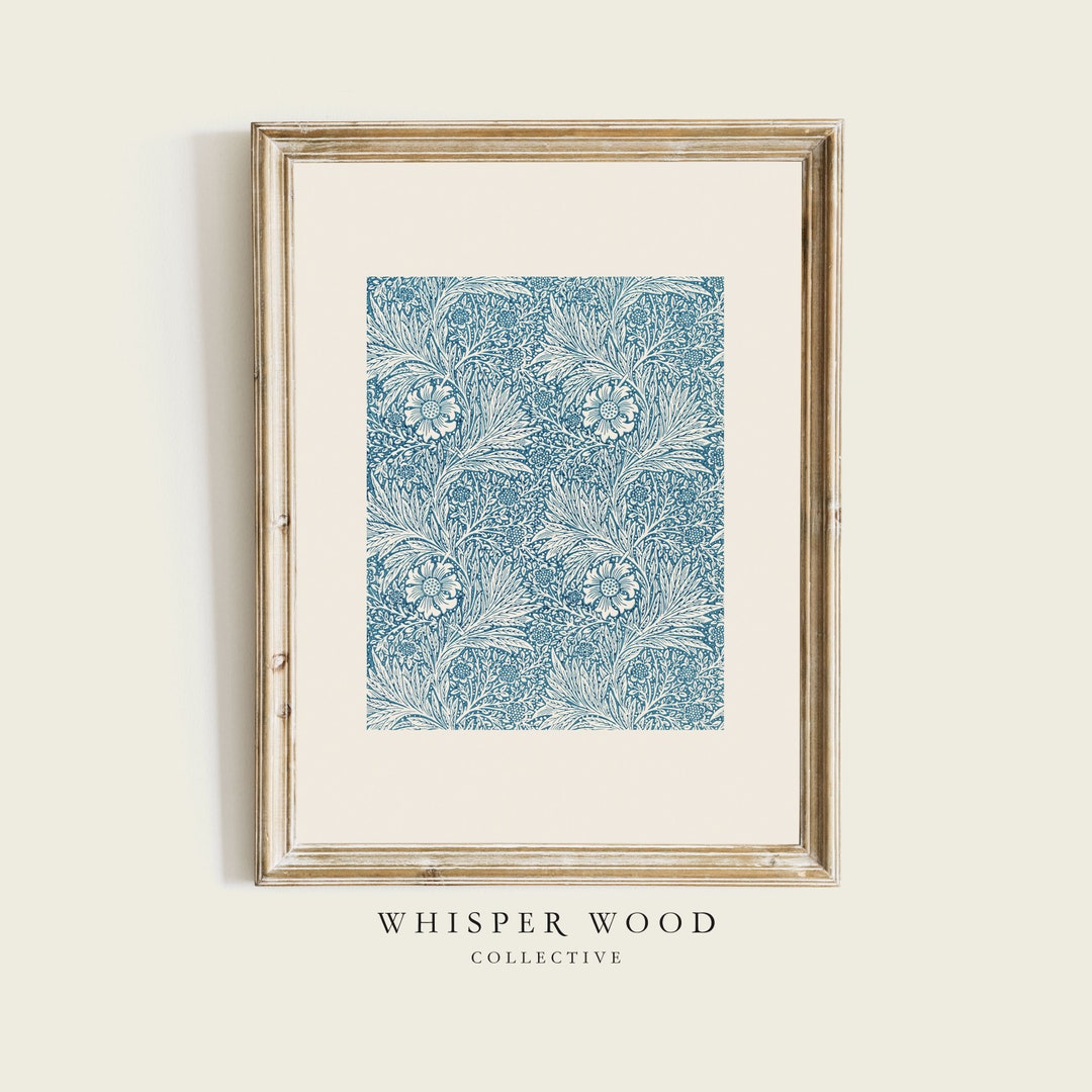 Marigold Pattern | 1800s Wallpaper Print | Vintage Pattern Eclectic ...