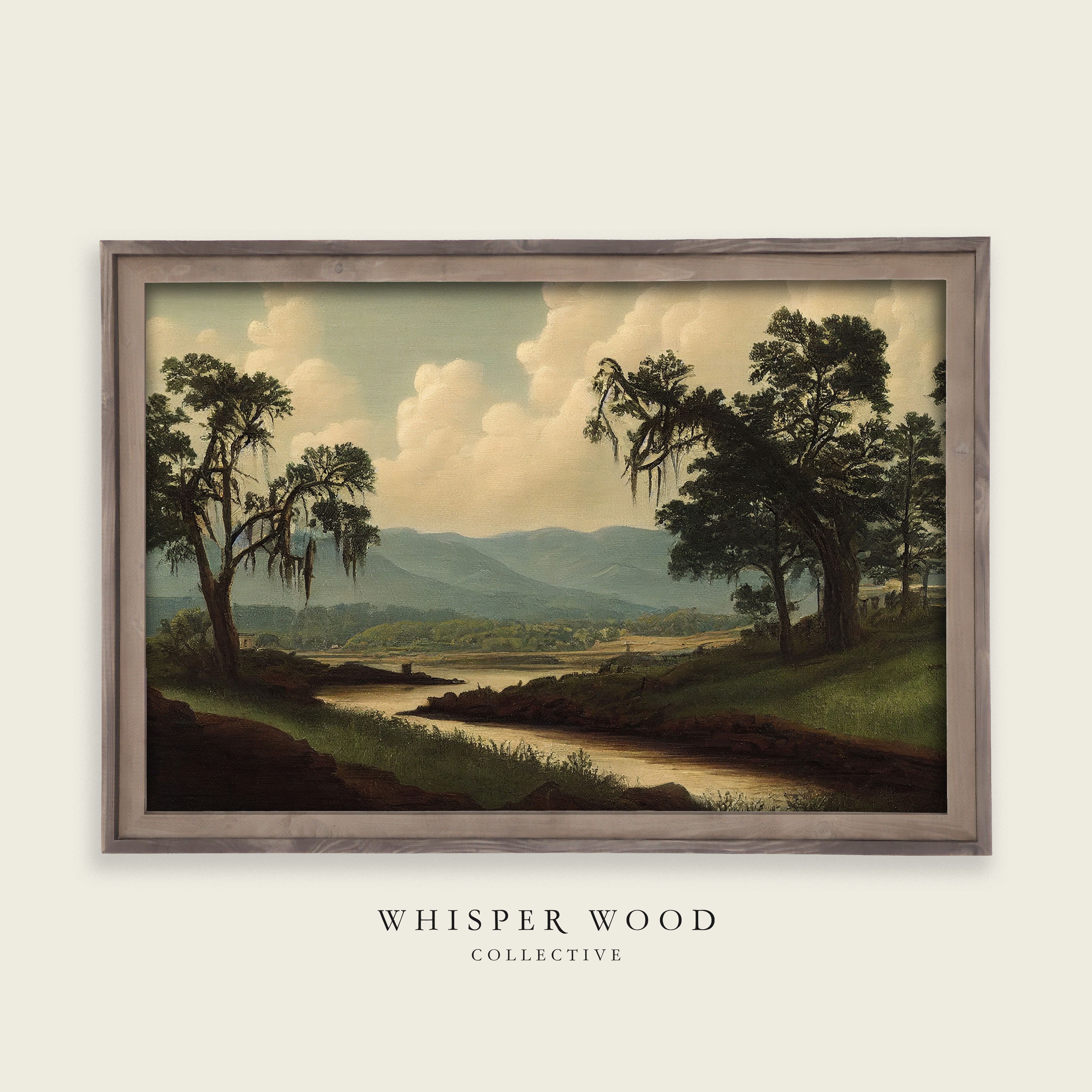 South Carolina Landscape Oil Painting Landscape Warm Rustic Country ...