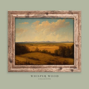 Nebraska Landscape Oil Painting | Landscape | Warm Rustic Country Decor ...