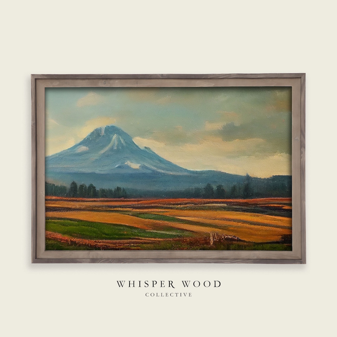 Oregon Landscape Oil Painting | American Landscape | Warm Rustic ...