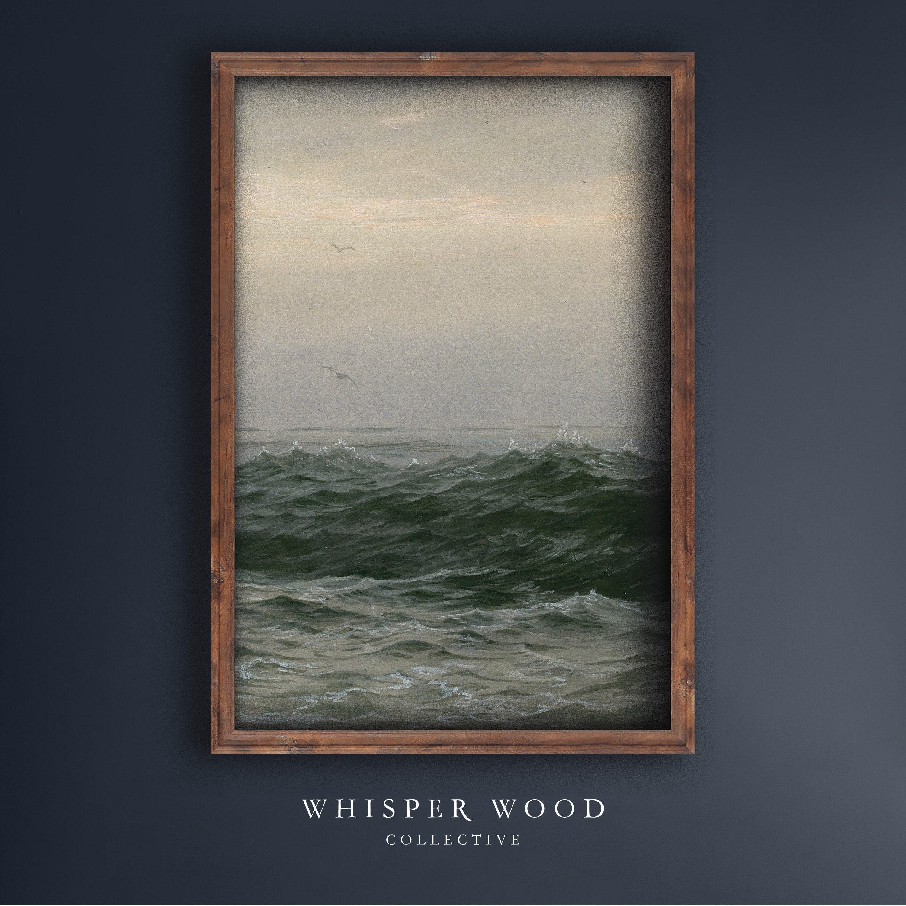 Ocean Waves Triptych 3 Piece Printable Wall Art Green Sea - Etsy