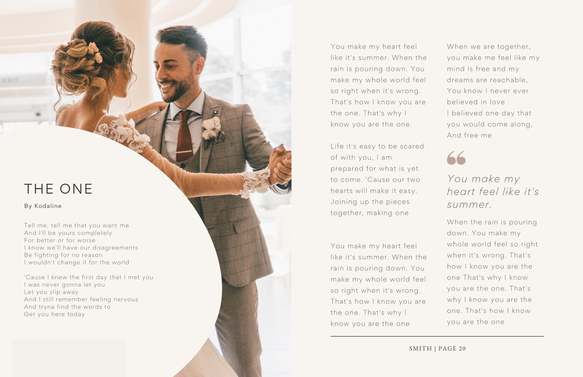 Wedding Magazine Template for Canva | Classic Design | Wedding ...
