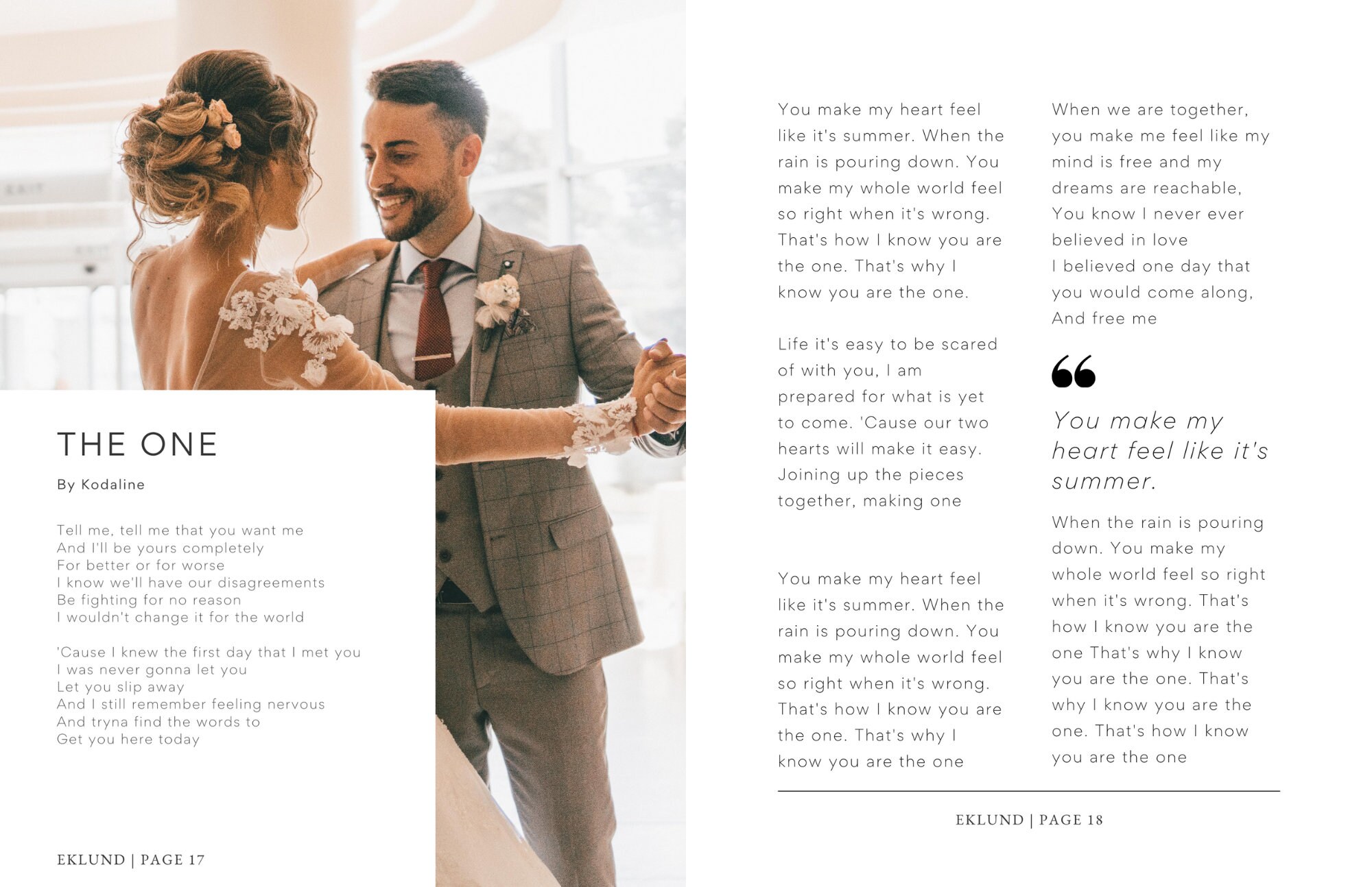 Wedding Magazine Template for Canva | Modern Design | Wedding ...