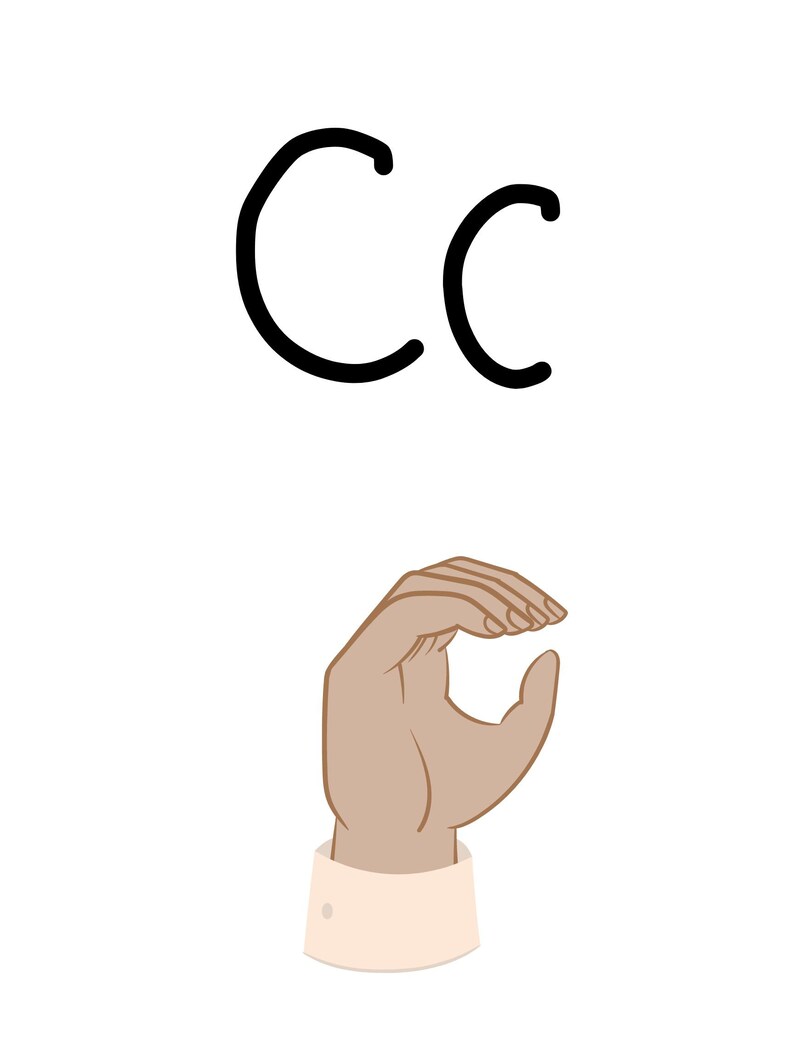 A-Z ASL Classroom Alphabet Letters. DIGITAL Download. ASL Hanging ...