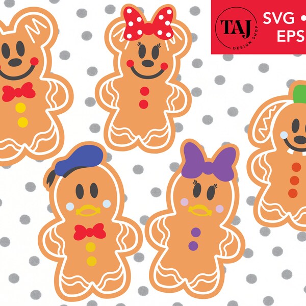 Mickey Gingerbread Svg - Etsy