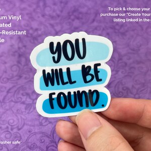 Dear Evan Hansen Inspired 6 Piece Sticker Pack Broadway Stickers Vinyl ...