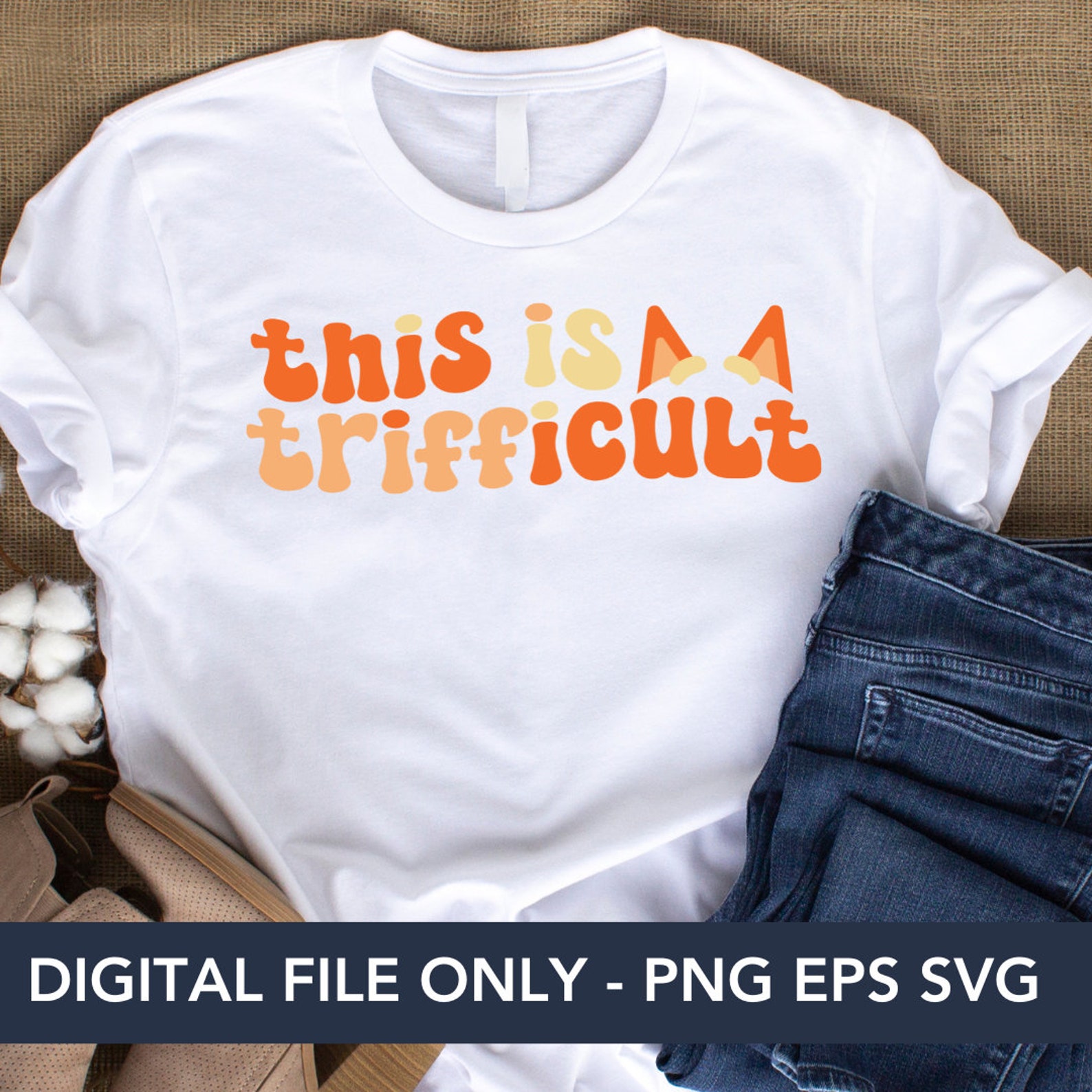 This is Trifficult - Bluey Bingo Cut File - EPS, SVG and PNG - Etsy