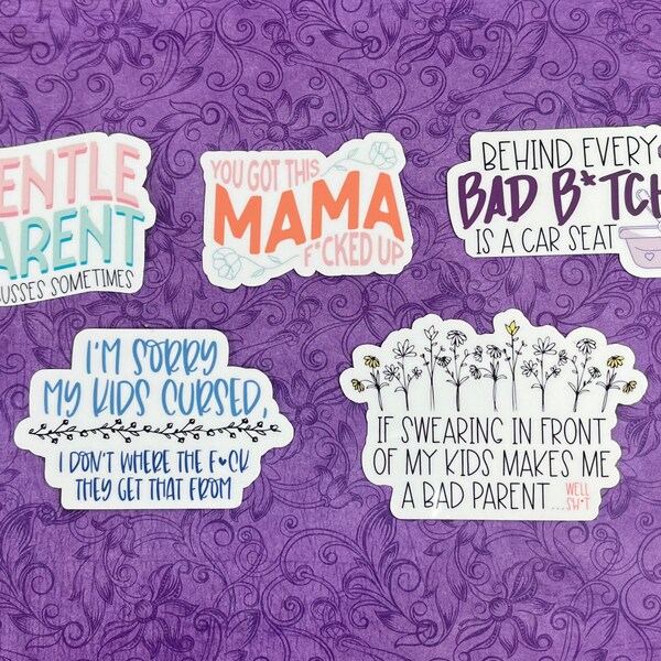Funny Parent Stickers - Etsy