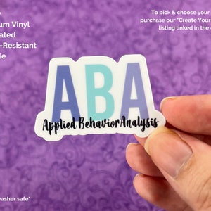 ABA Therapy Sticker Pack L Autism Behavior Tech Applied Behavior ...