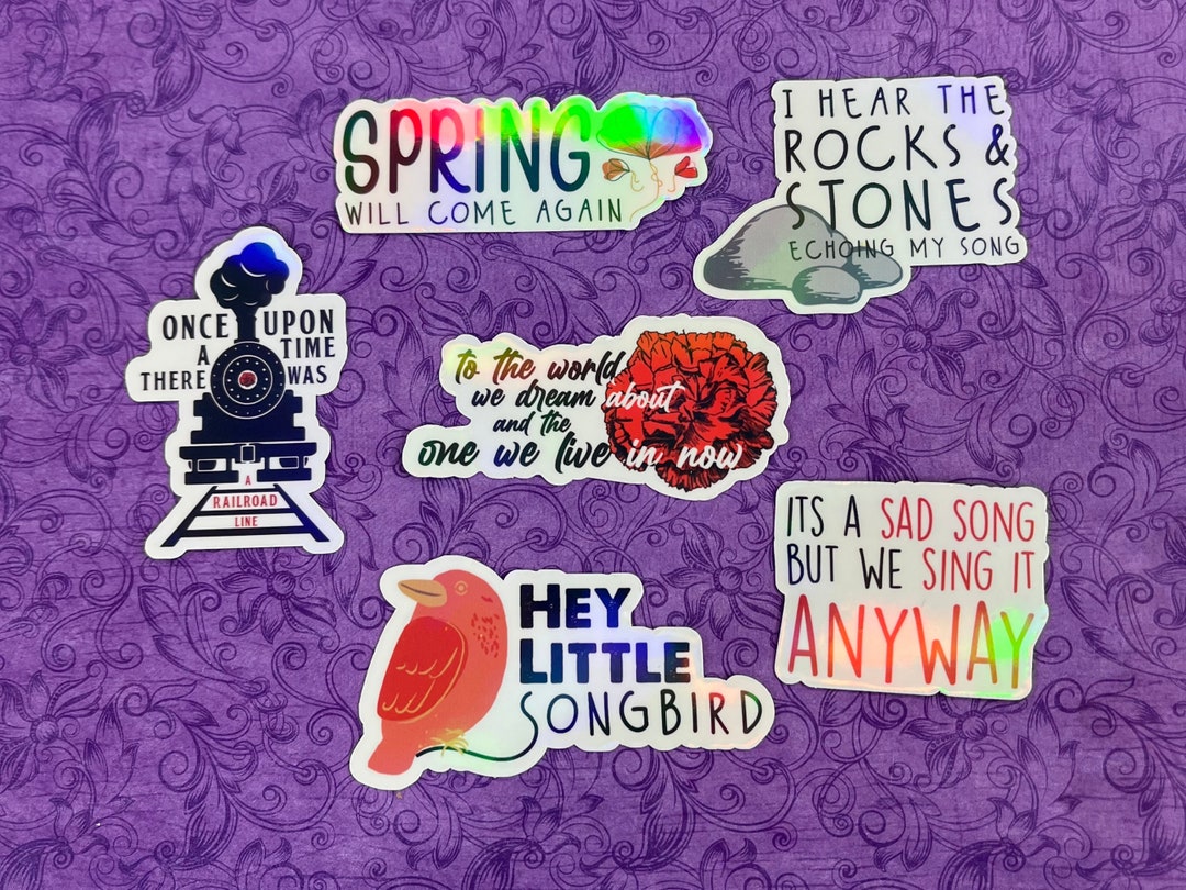 Holographic Hadestown Inspired Stickers 6 Pack of High - Etsy