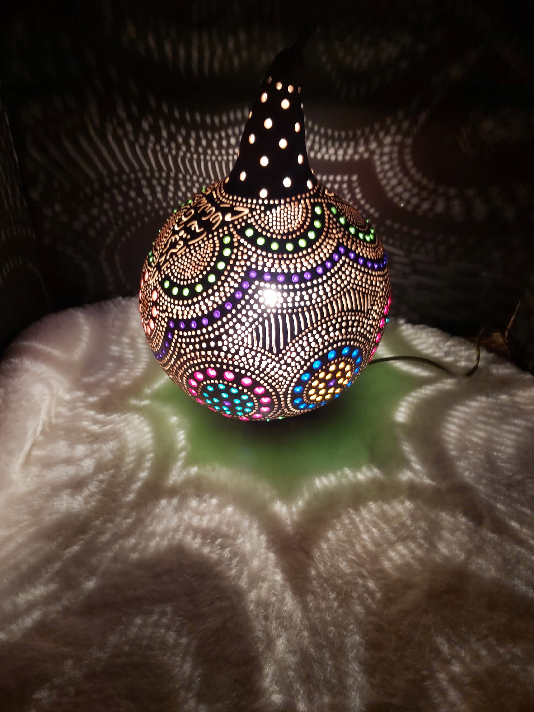 Gourd Lamp,calabash Lamp,pumpkin Lamp,gourd Lamp Home Decoration,hand ...