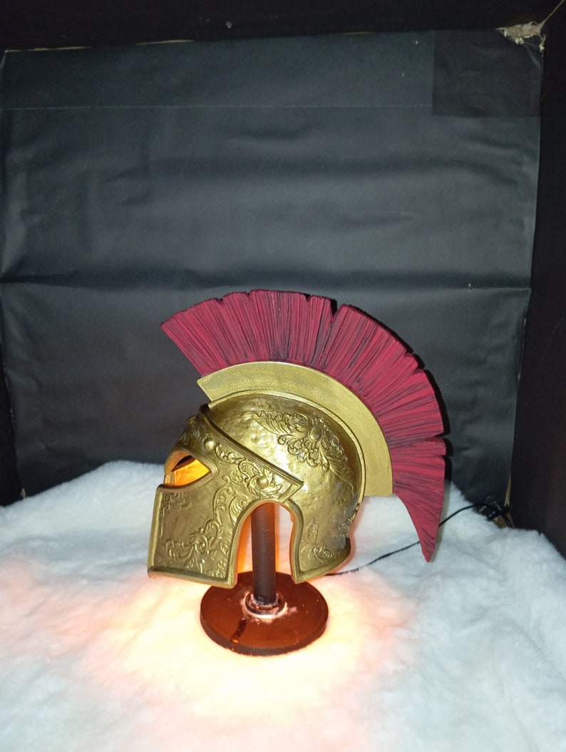 Leonidas Lamp,lighted Sparta Helmet,spartan Night Light,special Helmet ...