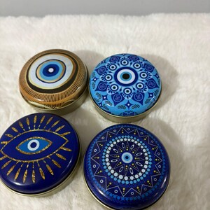 Evil Eye Protection • Evil Eye Candle • Protect Your Space •tin Candle ...