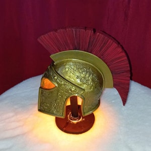 Leonidas Lamp,lighted Sparta Helmet,spartan Night Light,special Helmet ...