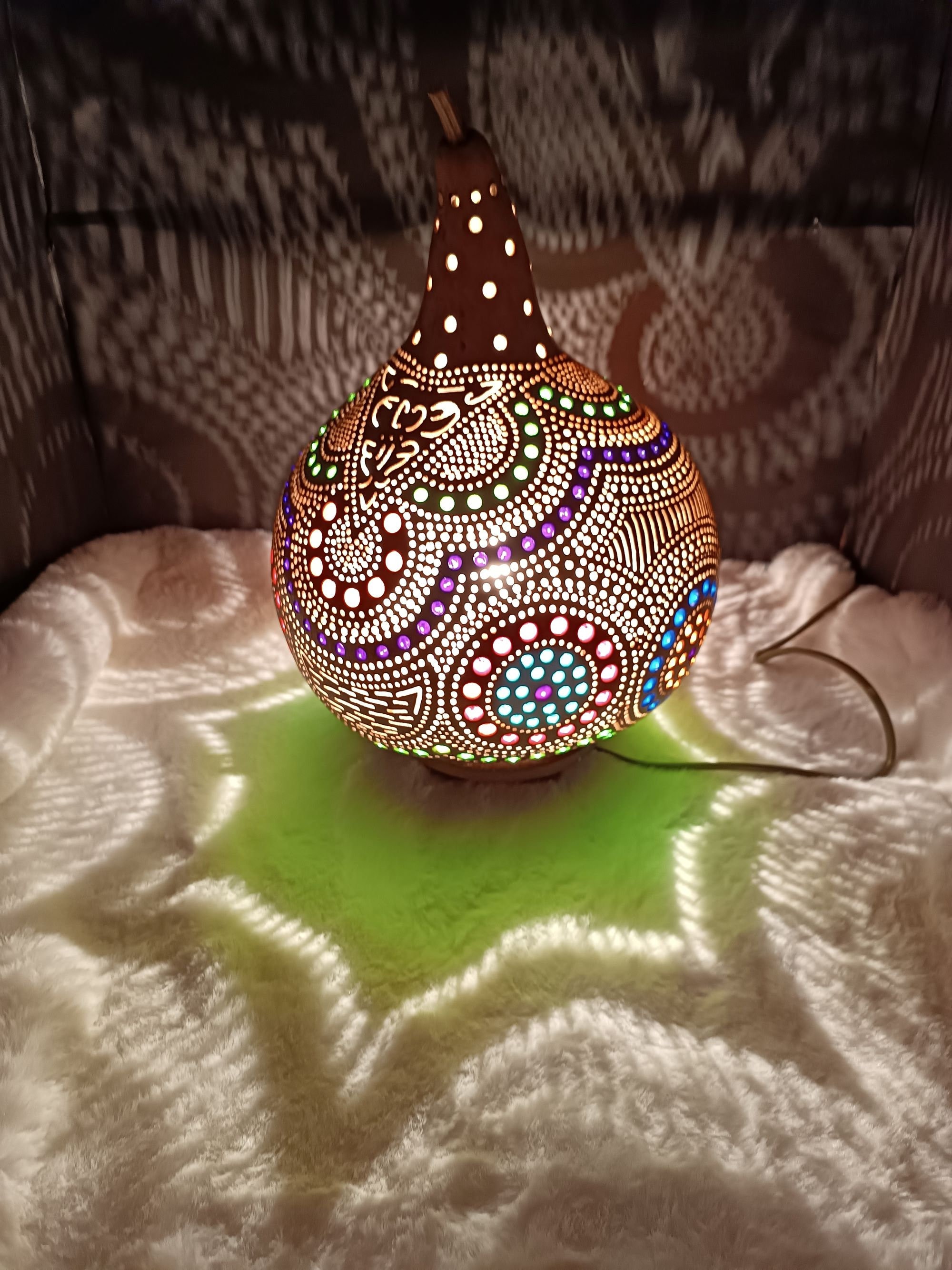 Gourd Lamp,calabash Lamp,pumpkin Lamp,gourd Lamp Home Decoration,hand ...