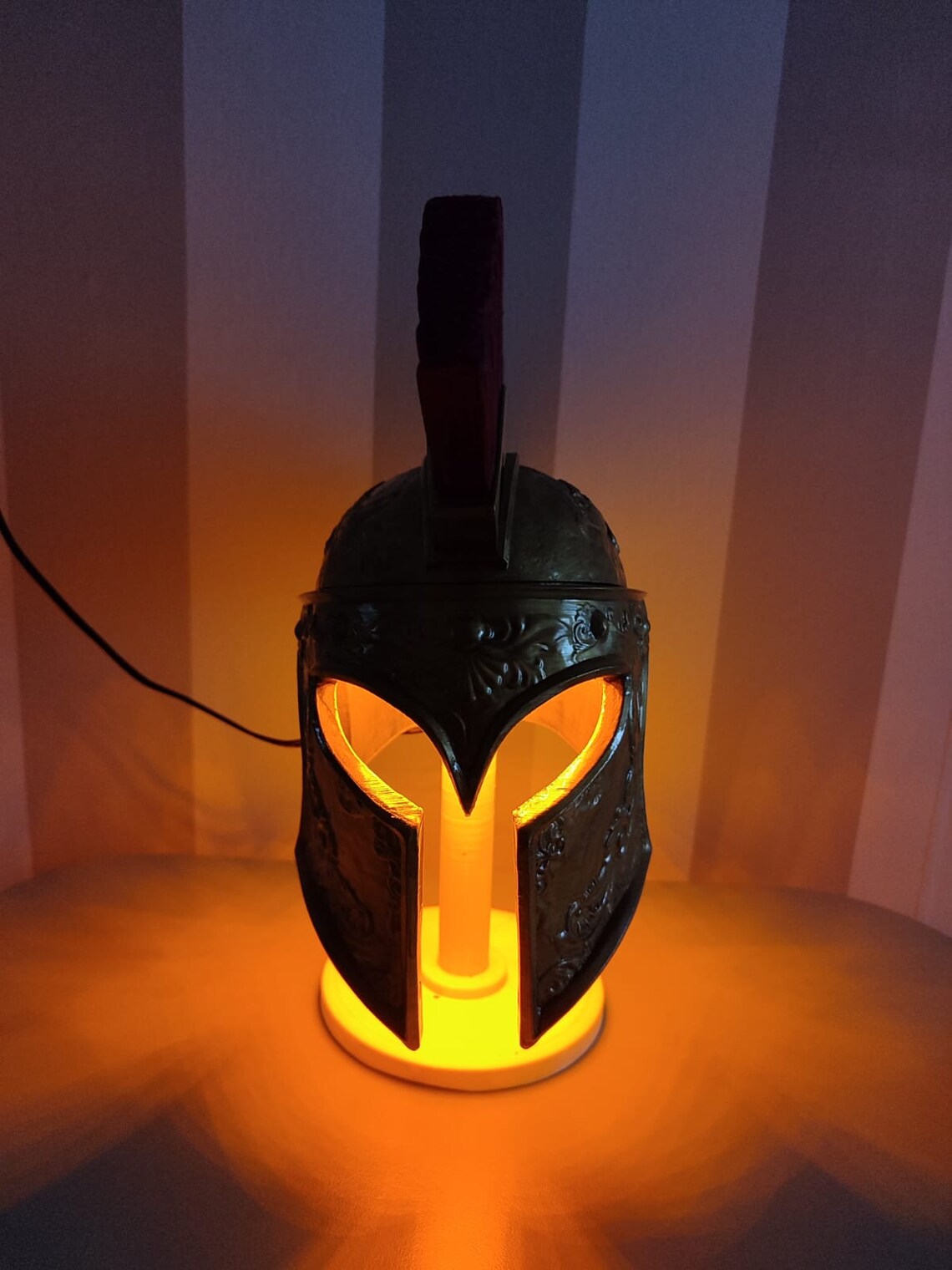 Leonidas Lamp,lighted Sparta Helmet,spartan Night Light,special Helmet ...