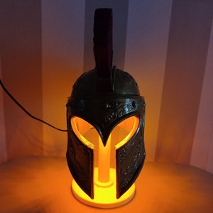 Leonidas Lamp,lighted Sparta Helmet,spartan Night Light,special Helmet ...