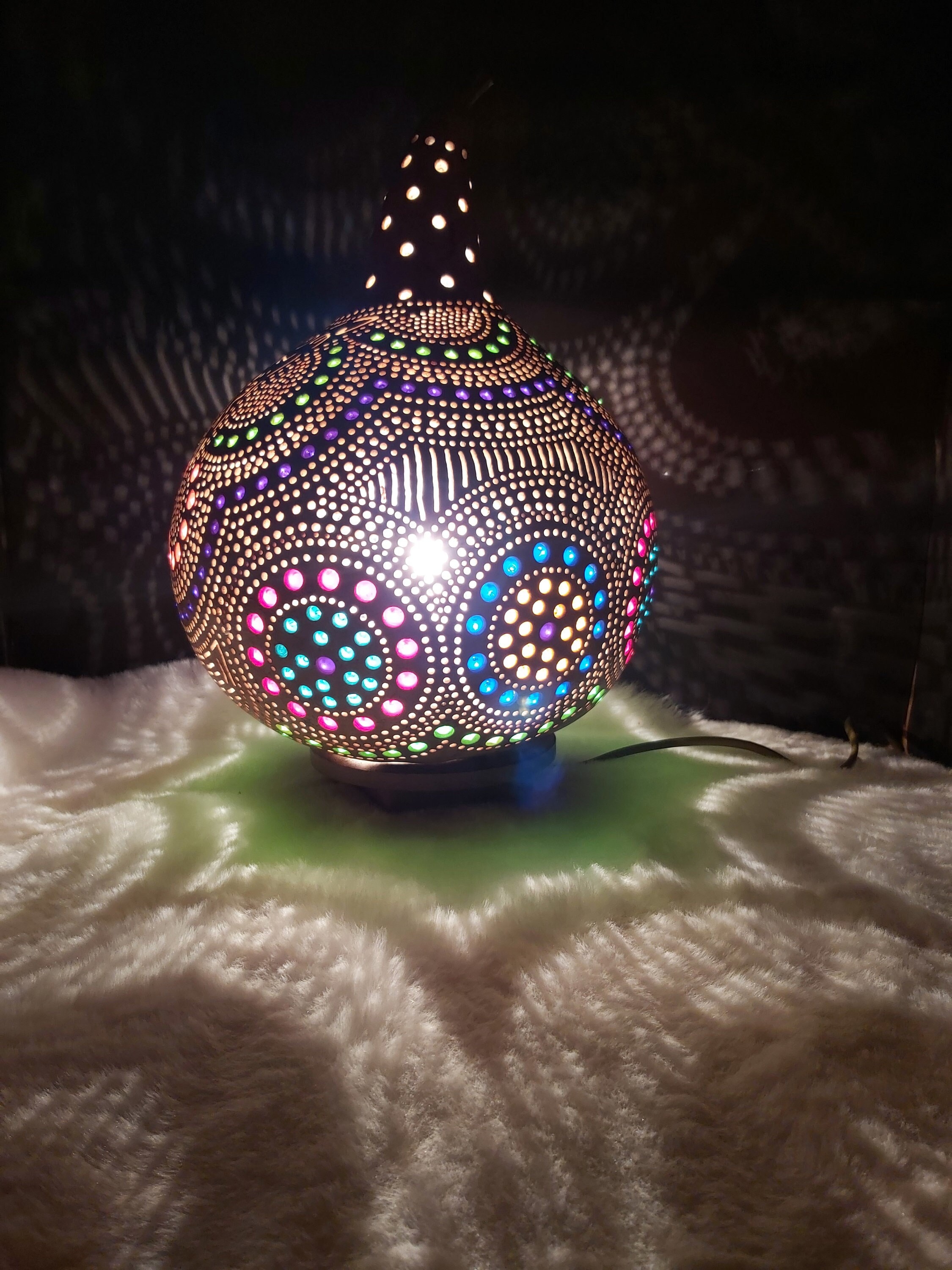 Gourd Lamp,calabash Lamp,pumpkin Lamp,gourd Lamp Home Decoration,hand ...