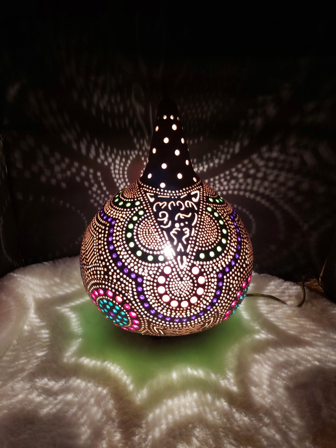 Gourd Lamp,calabash Lamp,pumpkin Lamp,gourd Lamp Home Decoration,hand ...