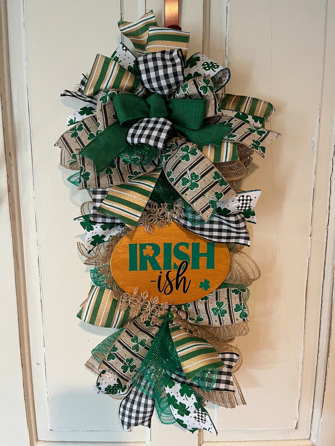 St. Patricks Day Door Swag Decor - Etsy