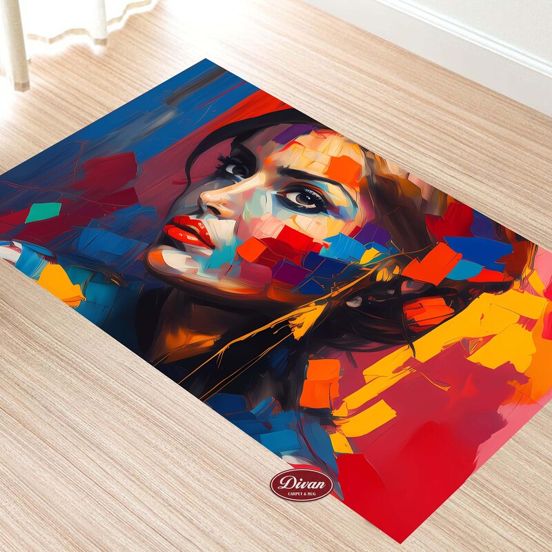 Colorful Rug - Etsy