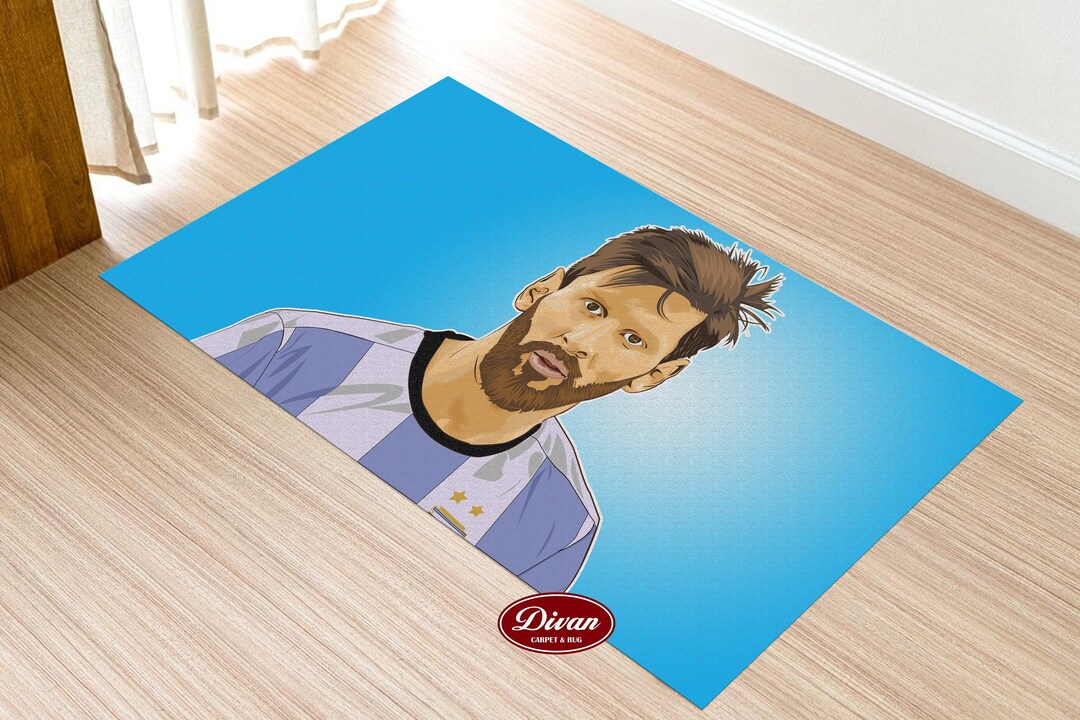 Football Rug World Cup 2022 Football Designmessi Ronaldo - Etsy