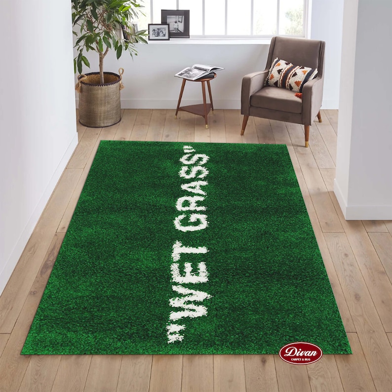 Wet Grass Rug, Grass Looking Rug, Green Rug, Custom Rug, Tufted Rug ...