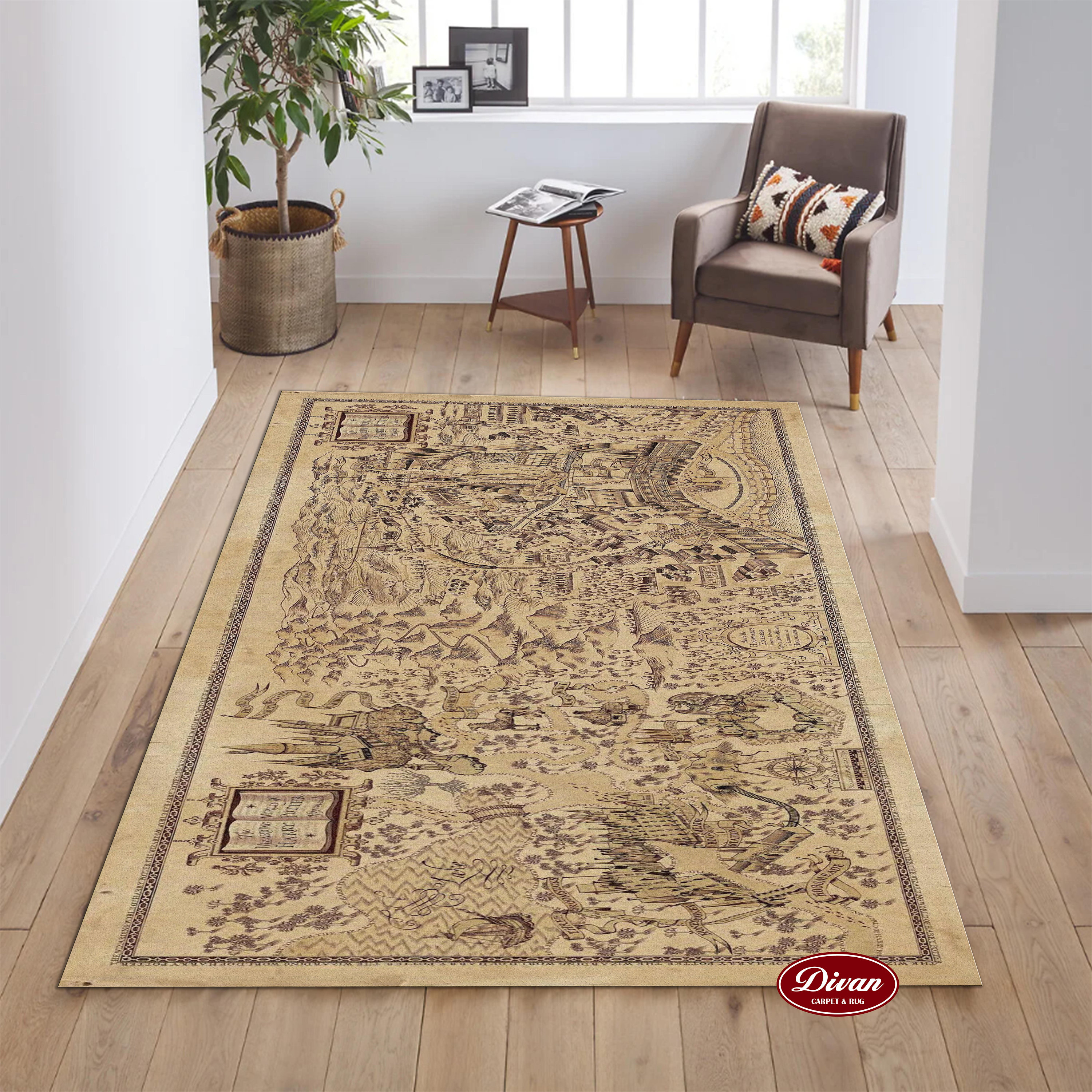 Map Rug Custom Rugs Middle Earth Rug World Map Rug Office - Etsy