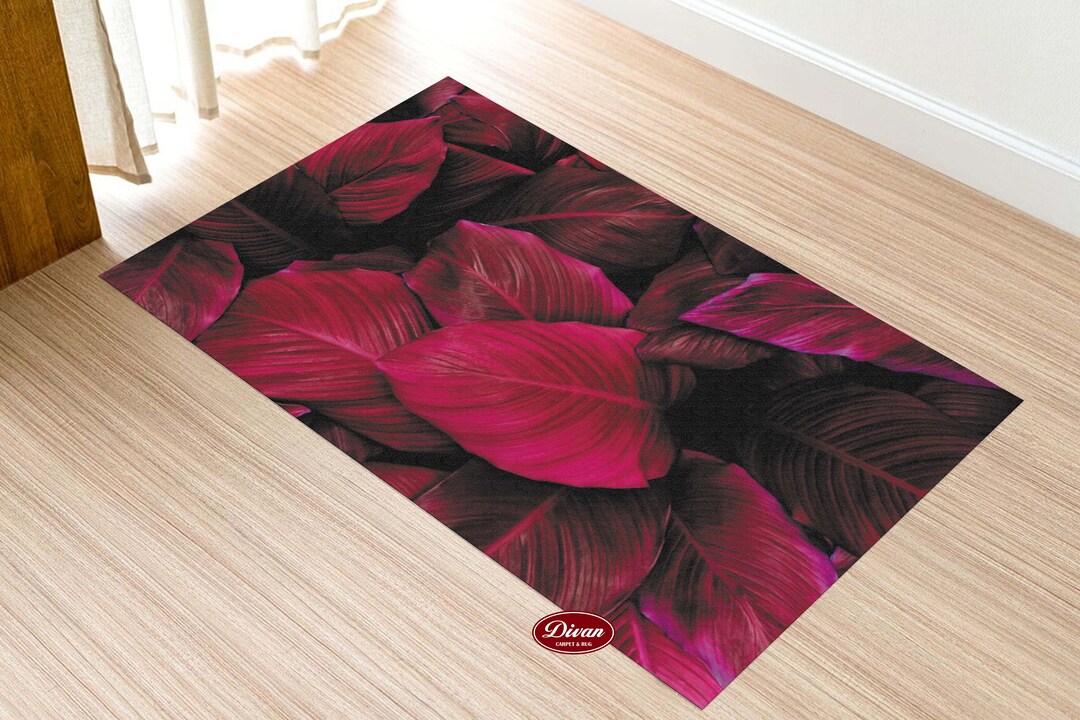 Leaf Pattern, Green Leaf Rug, Area Rug, Popular Rug, Living Room, Home ...