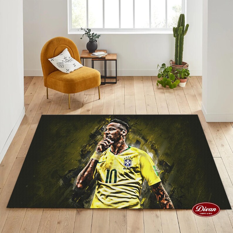Football Rug, World Cup 2022, Football Design, Neymar, Messi Ronaldo ...