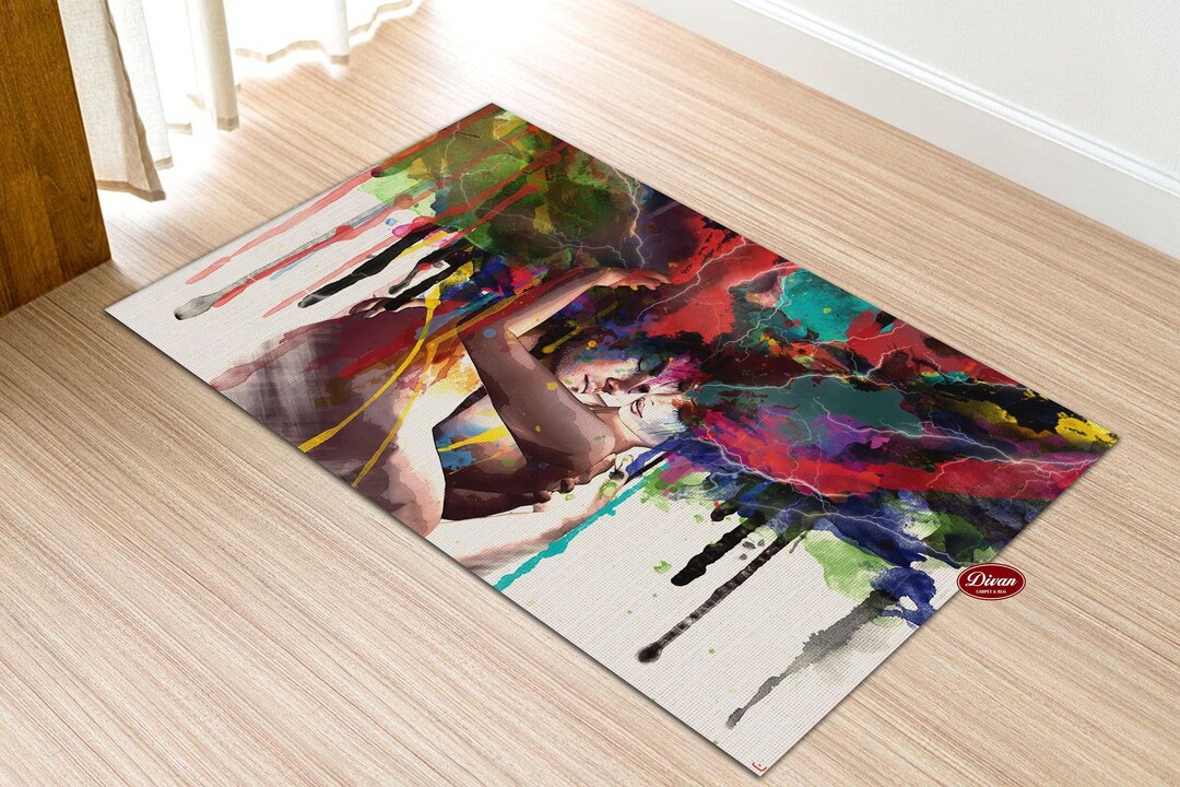 Graffiti Street Graffiti Rug Graffiti Patterned Rug - Etsy