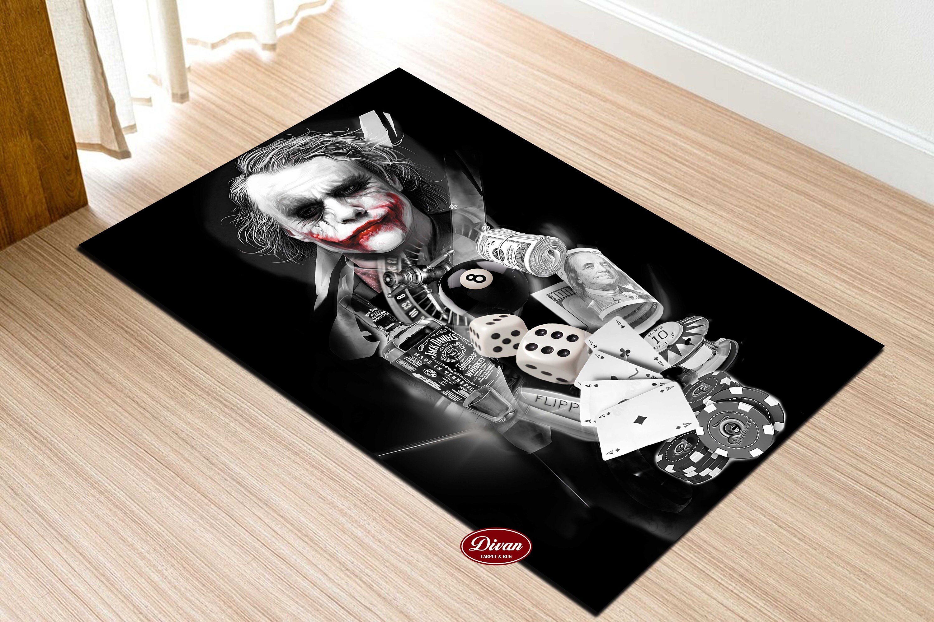 Joker Rug, Joker Pattern Rug, Home Decoration, Teen's Room Rug, Popular ...
