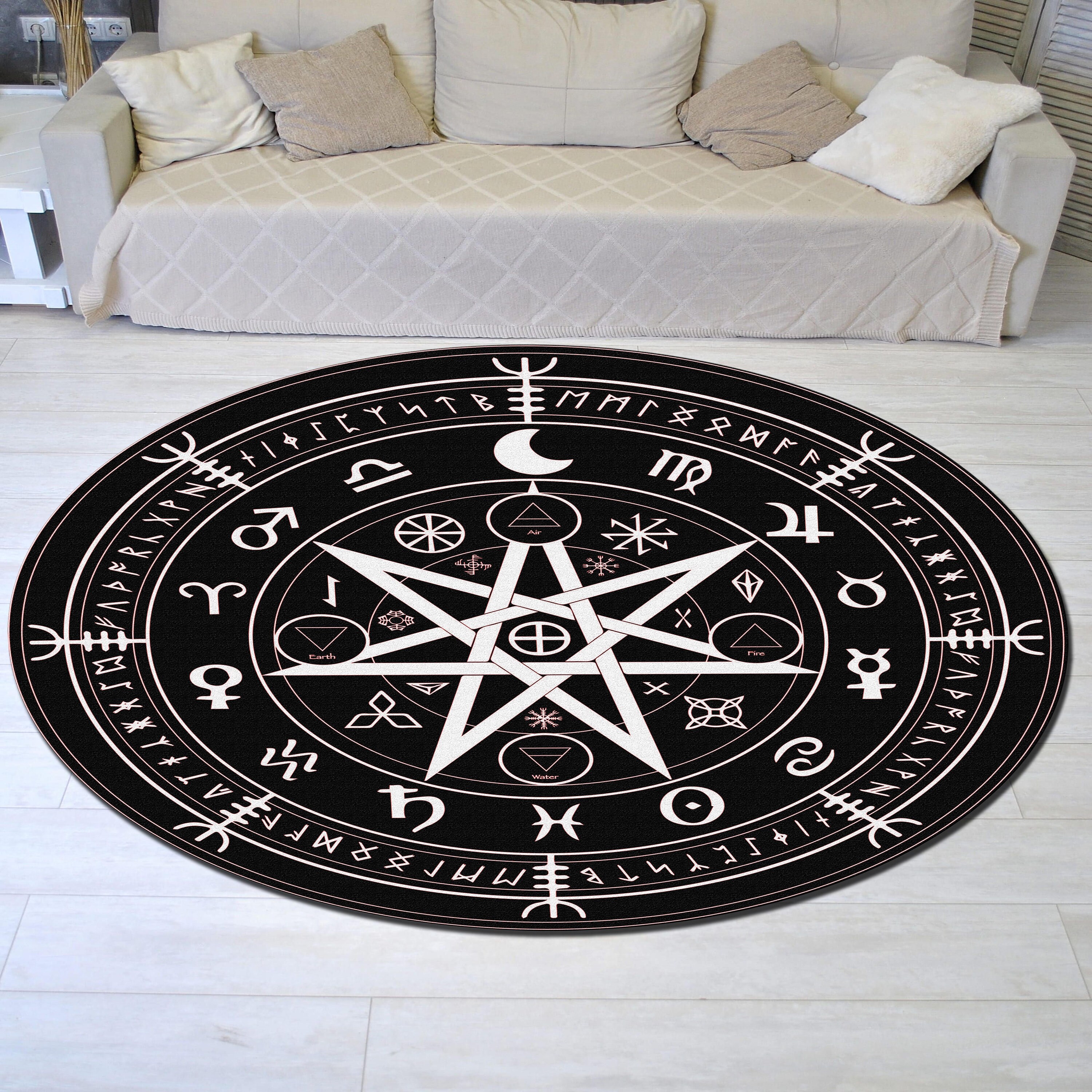 Astrology Rug Zodiac Rugs Horoscope Design Rug Astrology - Etsy
