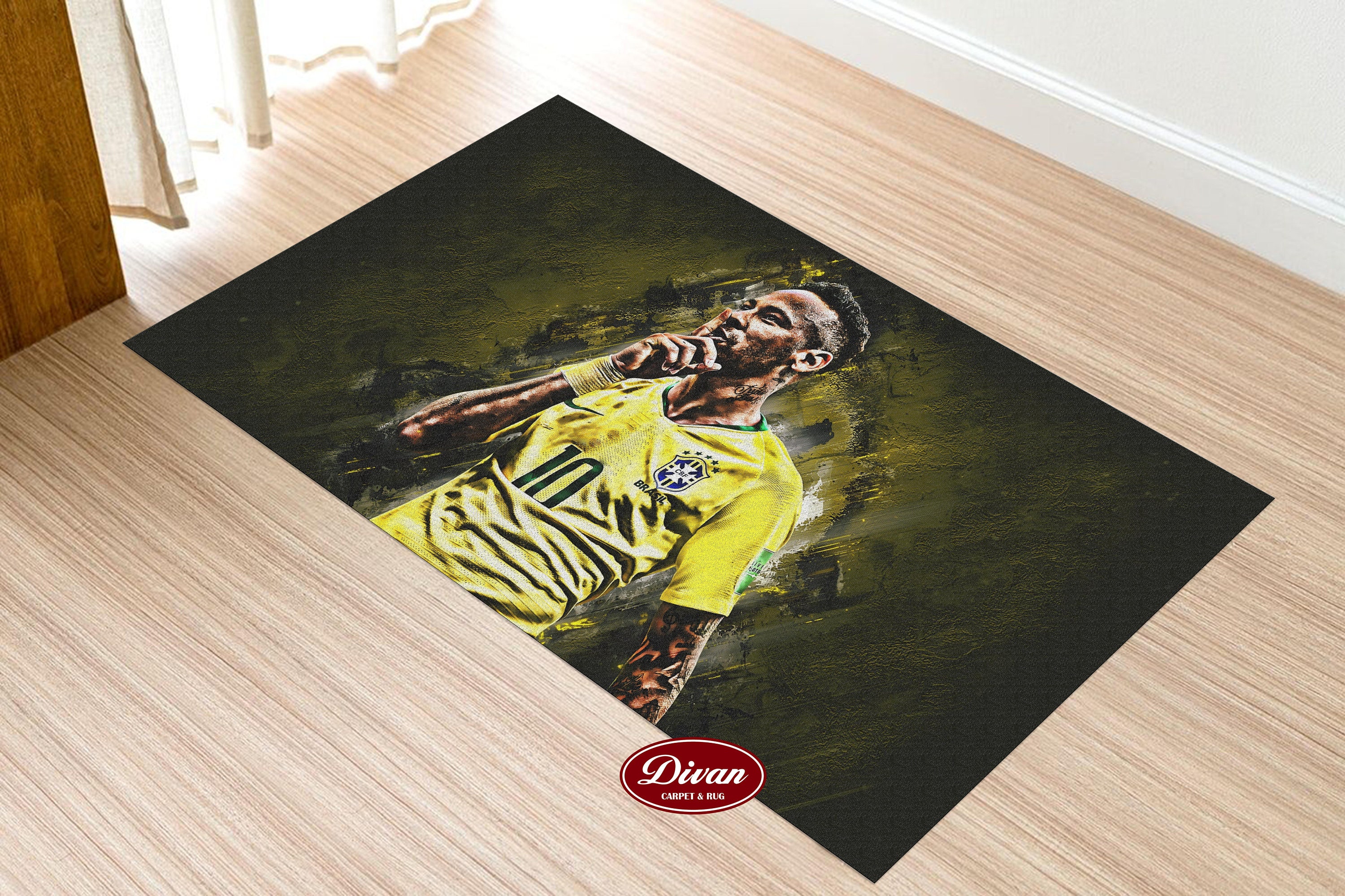Football Rug, World Cup 2022, Football Design, Neymar, Messi Ronaldo ...