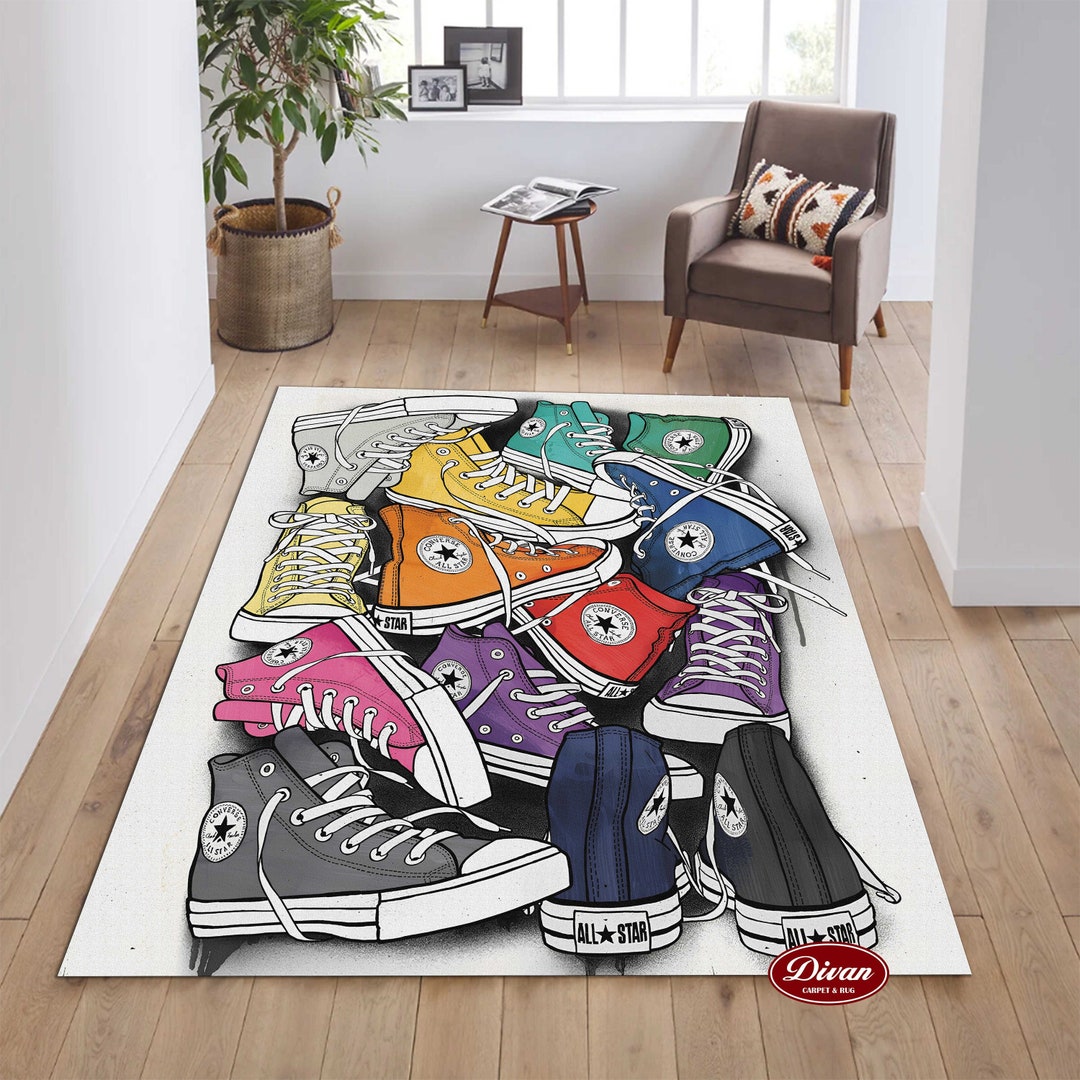 Sneakers Shoes Rug, Sneakers Doormat, Sneakers Rug, Shoes Box Rug ...